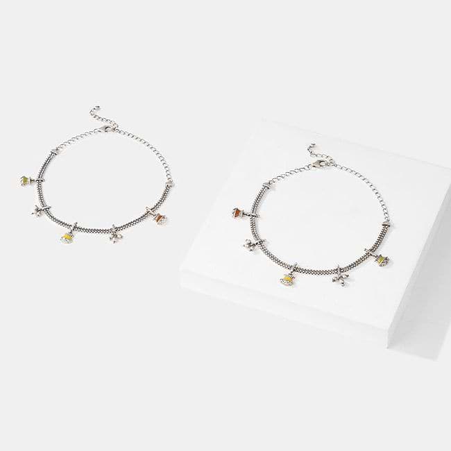 Oxidised jewellery anklets store