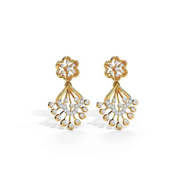 Caratlane diamond earrings with price store