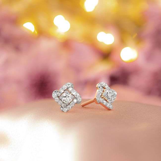 Caratlane earrings diamond store