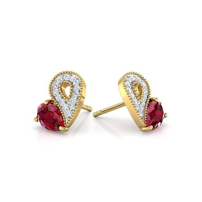Caratlane heart earrings store