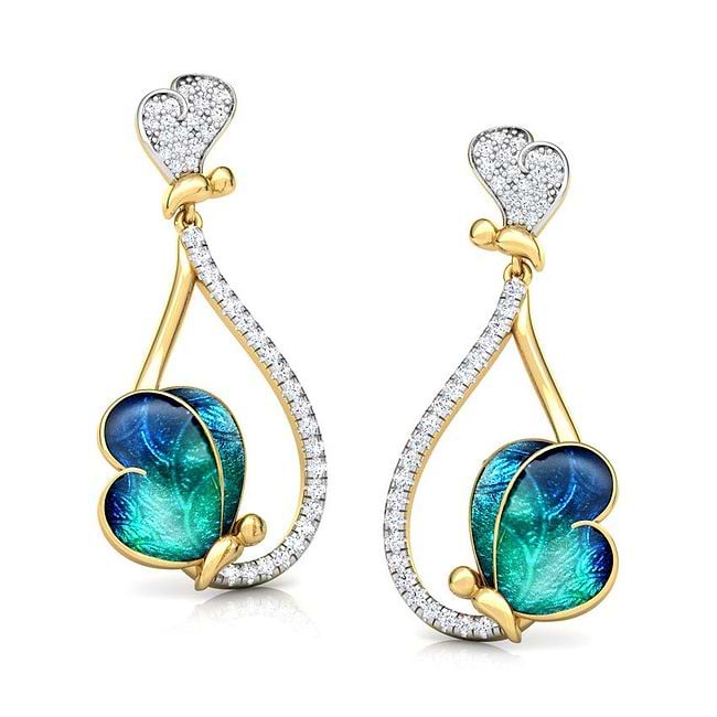 Butterfly earrings caratlane store