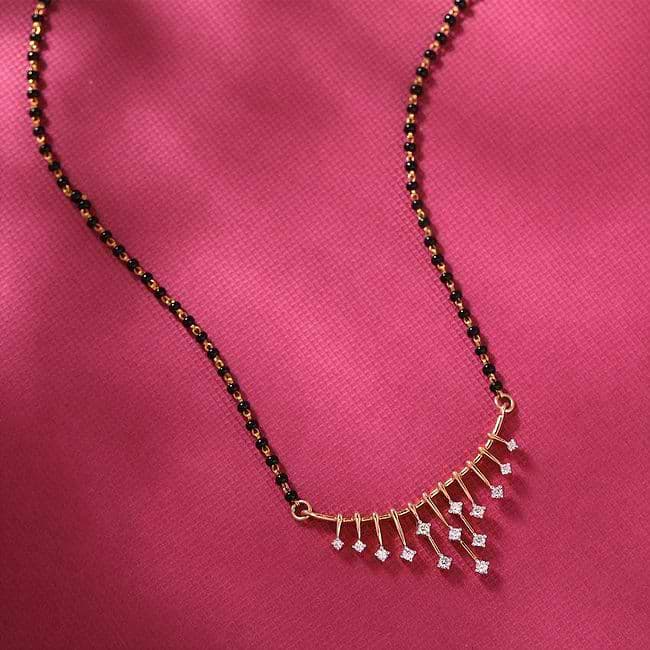 Caratlane black beads chain store