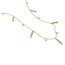 Shop Linear Fine Line Diamond Necklace Online - CaratLane US