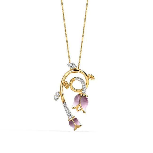Caratlane diamond pendant store