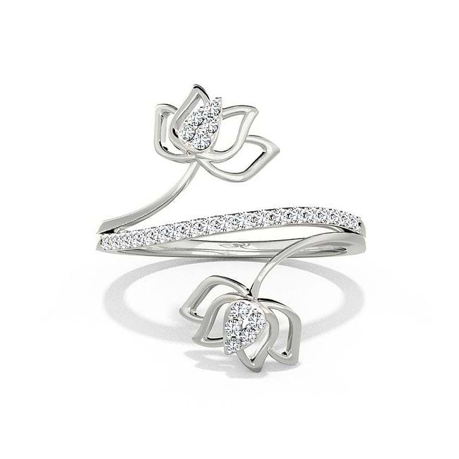 Caratlane lotus ring store