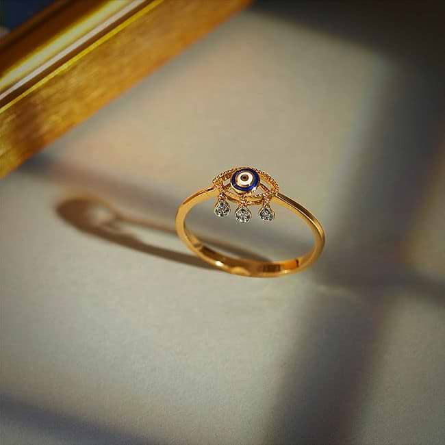 evil eye design ring