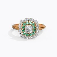 Emerald ring caratlane store