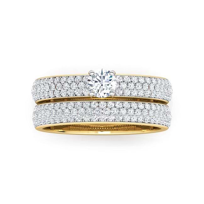 Caratlane bridal ring set store
