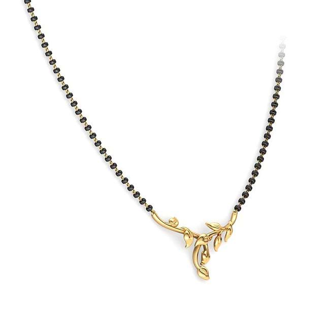 Gold light weight mangalsutra with price store