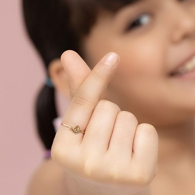gold childs ring